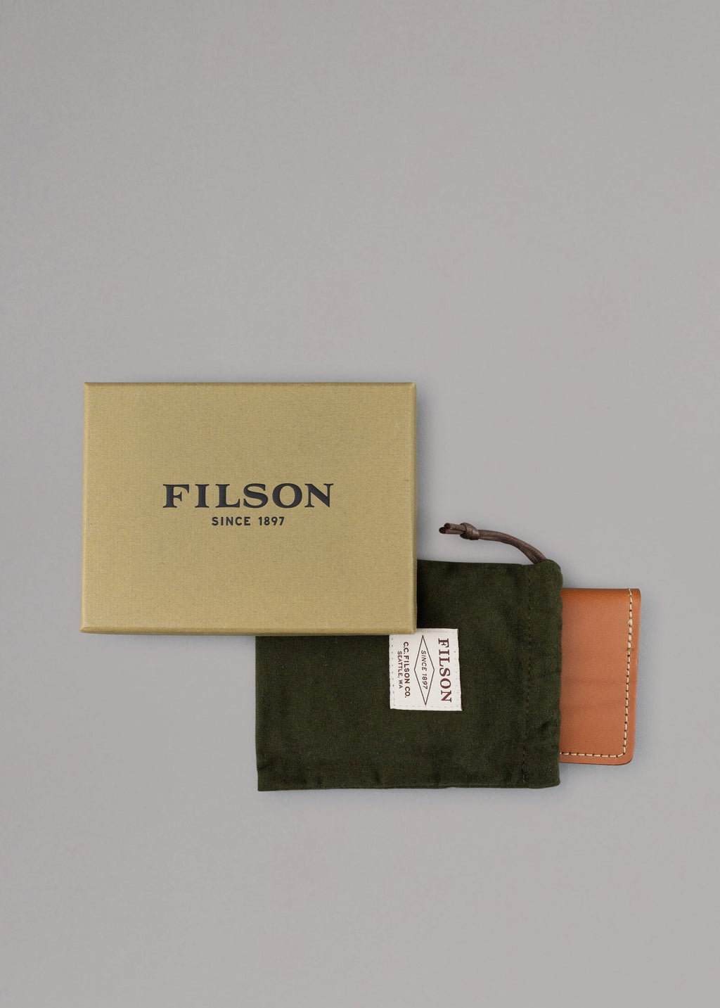 'Cash Case' Kartenetui von Filson in braun – Dantendorfer