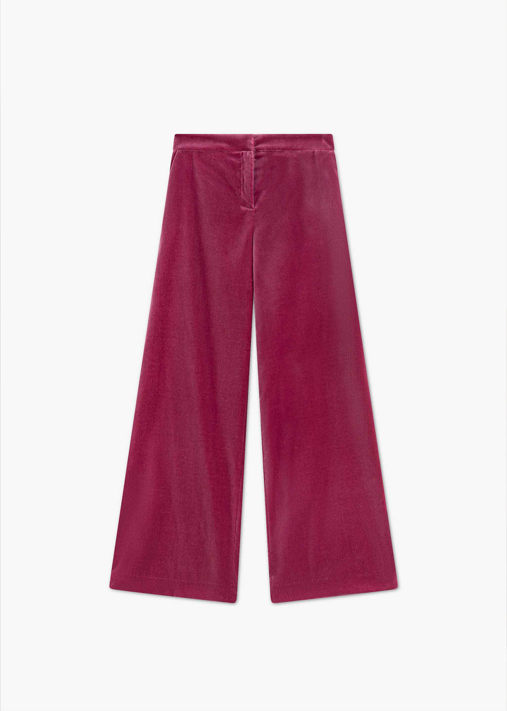 'Carlotta Pants' aus Samt von Pialea in pink – Dantendorfer